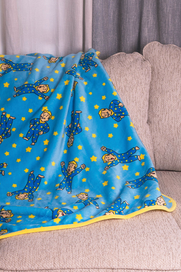 Fallout Well Rested Throw Blanket – Official Bethesda Gear Store