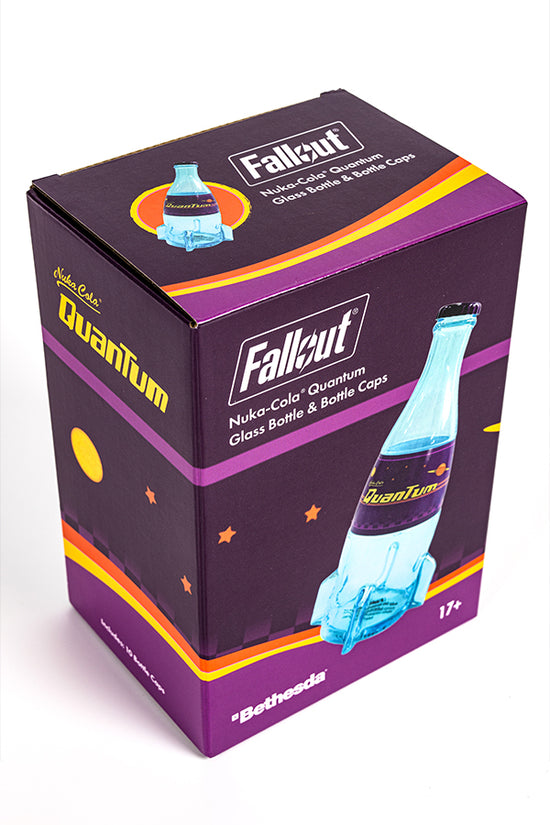 Fallout Nuka-Cola Quantum Glass Bottle & Caps – Official Bethesda Gear ...