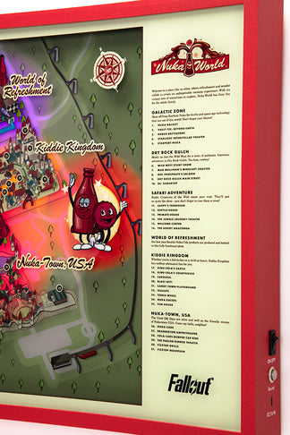 Fallout Nuka-World Map Light-Up Shadowbox – Official Bethesda Gear Store