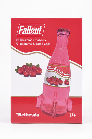Fallout Nuka-Cola Cranberry Glass Bottle & Caps – Official Bethesda ...