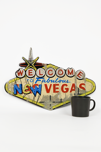 Fallout Welcome to New Vegas Metal Sign – Official Bethesda Gear Store