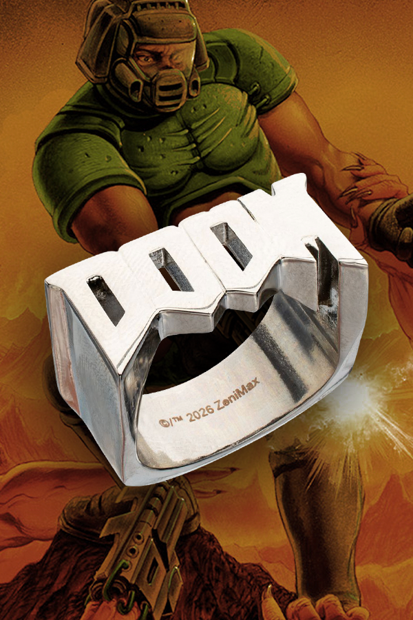DOOM Classic Logo Metal Ring – Official Bethesda Gear Store