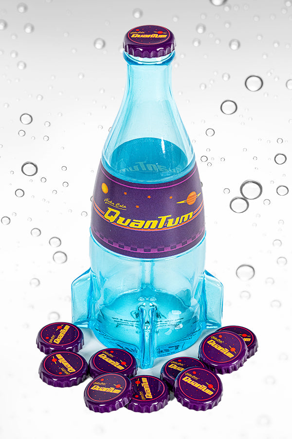 Fallout Nuka-Cola Quantum Glass Bottle & Caps – Official Bethesda Gear ...