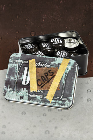Fallout Bottle Cap Series: Nuka-Cola Dark with Collectible Tin ...