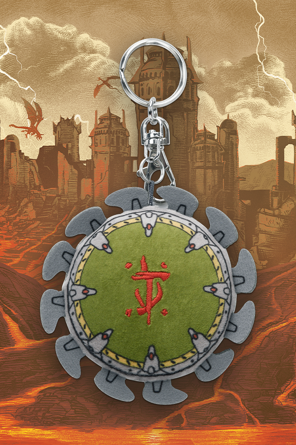 DOOM: The Dark Ages Shield Saw Plush Keychain – Official Bethesda Gear ...