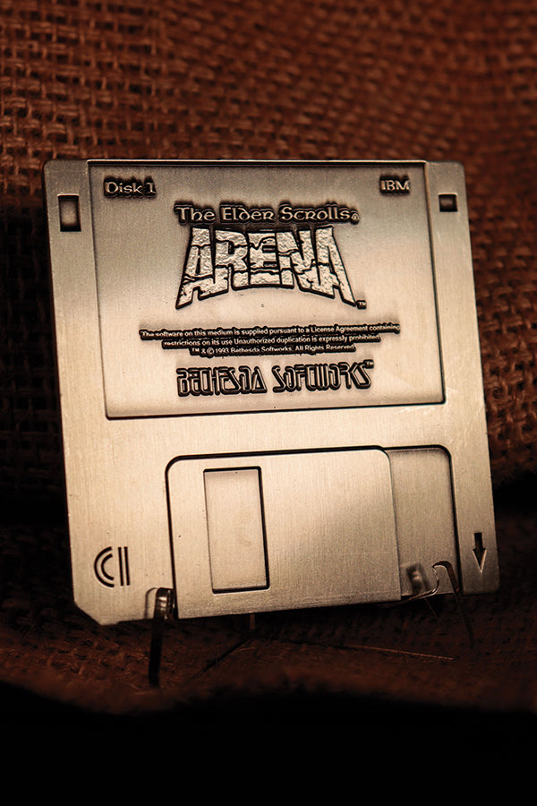 The Elder Scrolls Arena Commemorative Floppy Disk (Antique Silver Edit ...