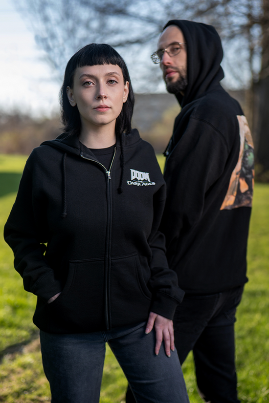 DOOM: The Dark Ages Zip Up Hoodie – Official Bethesda Gear Store