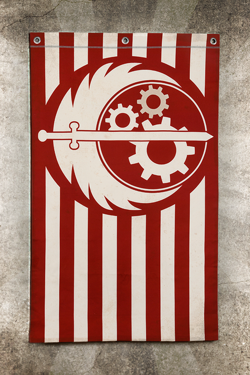 Fallout Brotherhood of Steel Canvas Banner – Official Bethesda Gear Store