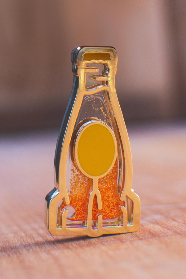 Fallout Nuka Orange Glitter Pin – Official Bethesda Gear Store