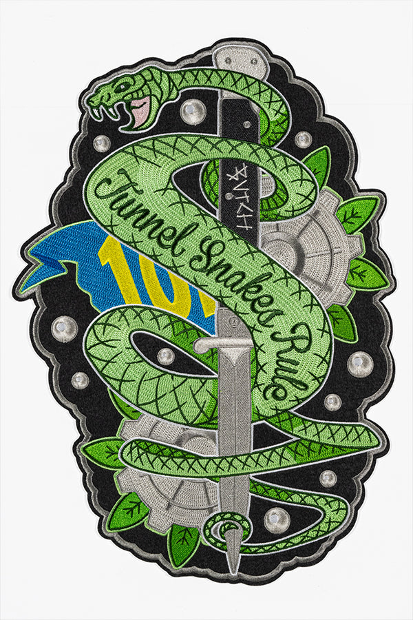 Fallout Tunnel Snakes Rule Chain Stitch Patch – Official Bethesda Gear ...