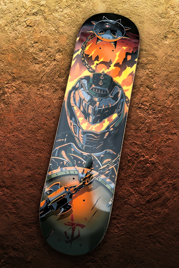 DOOM: The Dark Ages Slayer Skate Deck – Official Bethesda Gear Store