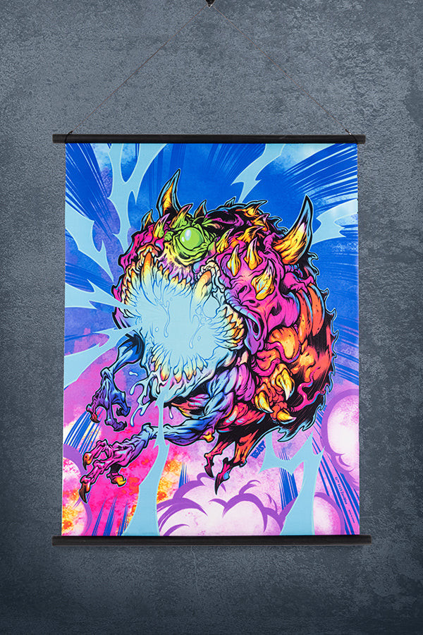 DOOM Eternal Cacodemon Wall Scroll by Beast Wreck – Official Bethesda ...