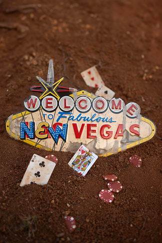 Fallout Welcome to New Vegas Metal Sign – Official Bethesda Gear Store