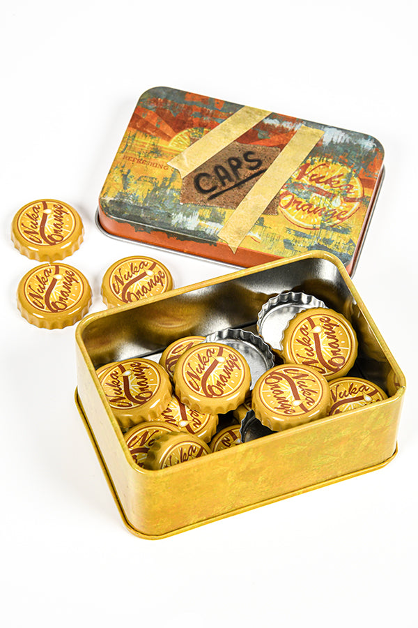 Fallout Bottle Caps Series Nuka Orange with Collectible Tin – Official ...