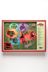 Fallout Nuka-World Map Light-Up Shadowbox – Official Bethesda Gear Store