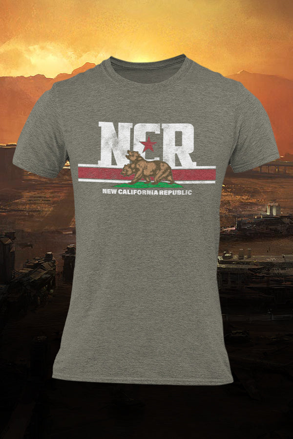 Fallout New CA Republic Tee (Military Green) – Official Bethesda Gear Store