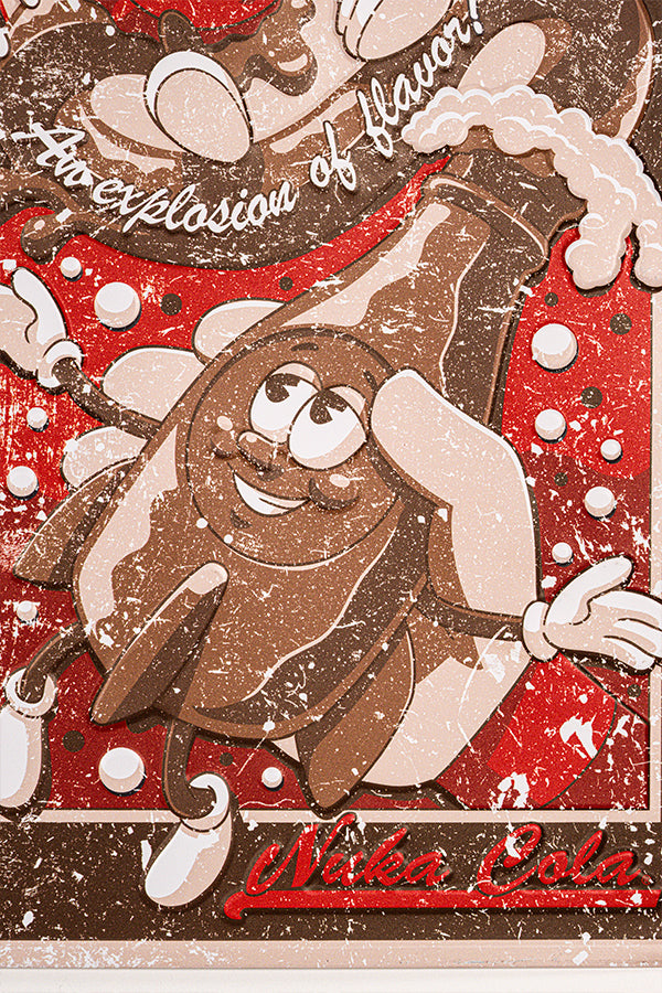 Fallout Nuka-Cola Vintage Ad Metal Sign – Official Bethesda Gear Store