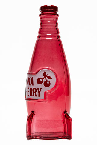 Fallout Nuka Cherry Glass Bottle & Caps – Official Bethesda Gear Store