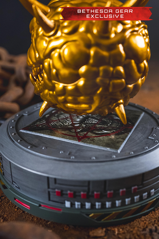 DOOM (1993) Floating Golden Cacodemon Figurine (Bethesda Gear Exclusiv ...