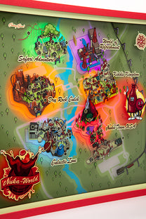 Fallout Nuka-World Map Light-Up Shadowbox – Official Bethesda Gear Store