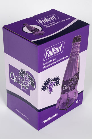 Fallout Nuka Grape Glass Bottle & Caps – Official Bethesda Gear Store