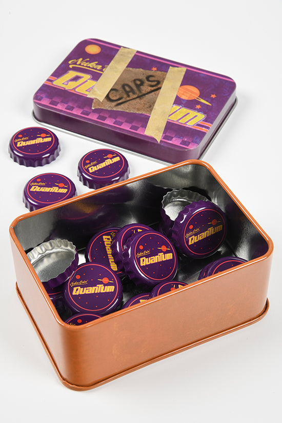 Fallout Bottle Cap Series: Nuka-Cola Quantum with Collectible Tin ...