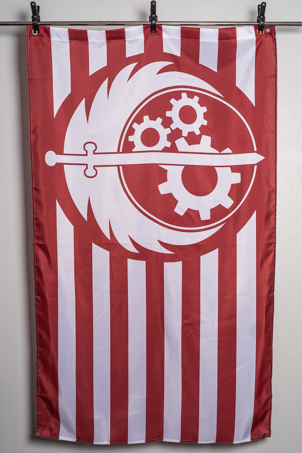 Fallout Brotherhood of Steel Faction Flag – Official Bethesda Gear Store